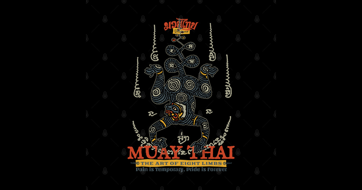 Vintage Muay Thai Sak Yant Monkey Tattoo - Monkey Tattoo - Posters and ...