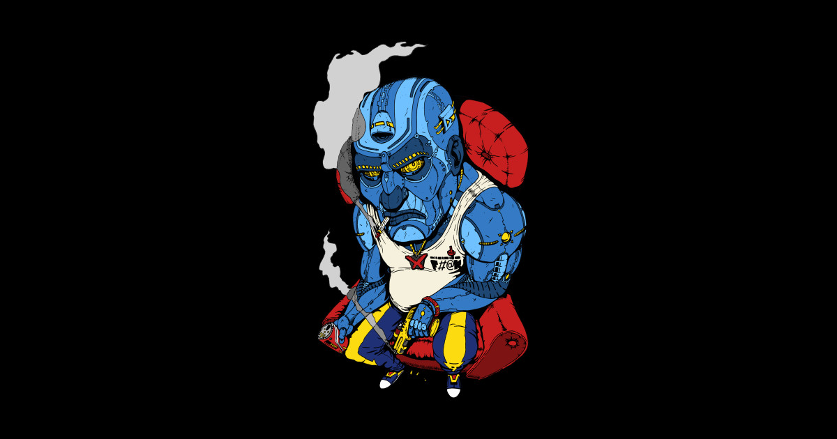 Grumpy Bot - Grumpy - Sticker | TeePublic