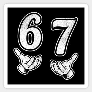 Six Seven 6 7 Meme Gen Alpha Slang Stickers for Sale | TeePublic