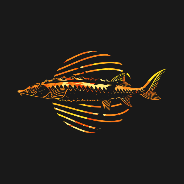 sturgeon fish - Sturgeon Fish - T-Shirt | TeePublic