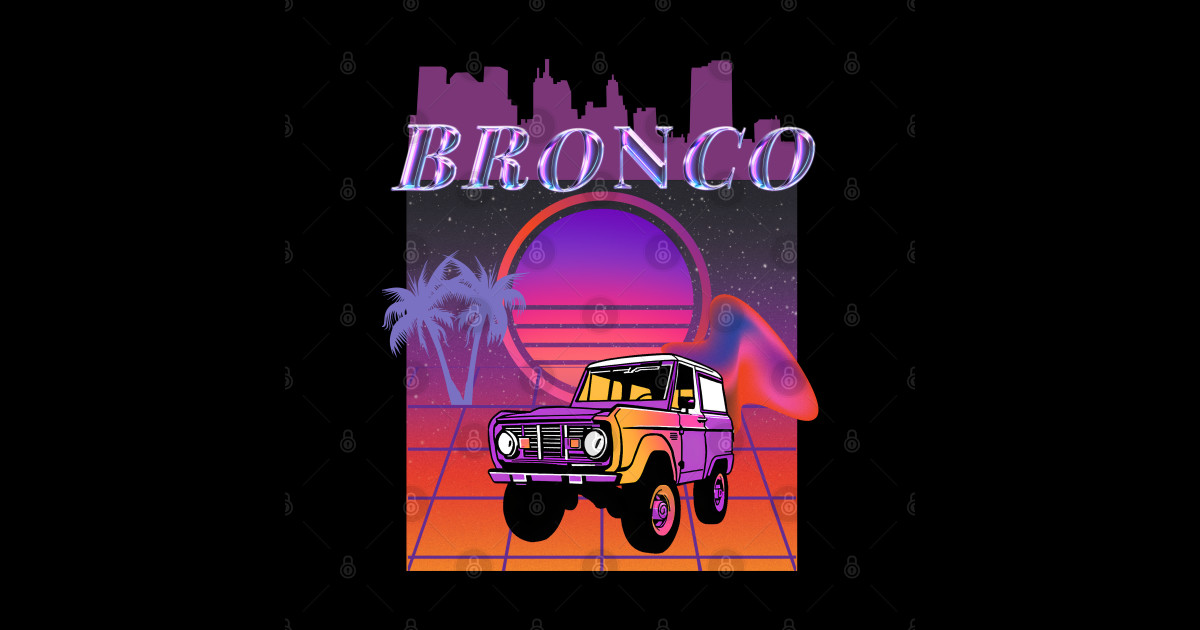 Bronco Wave - Bronco - Sticker | TeePublic