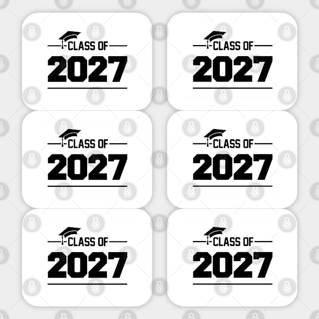 Class of 2027 - Class Of 2027 - Sticker | TeePublic