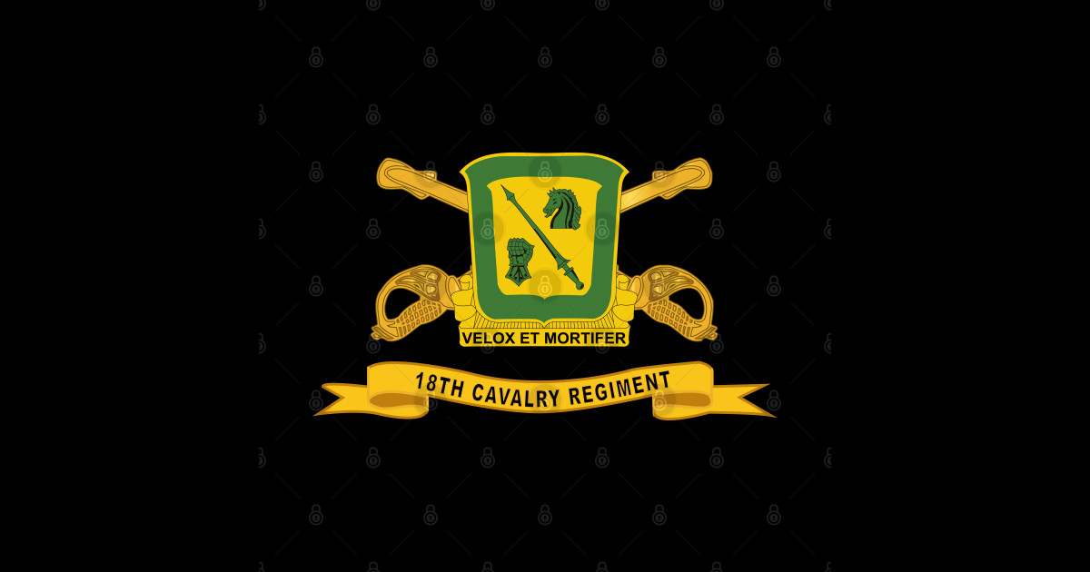 18th Cavalry Regiment w Br - Ribbon - 18th Cavalry Regiment W Br Ribbon ...