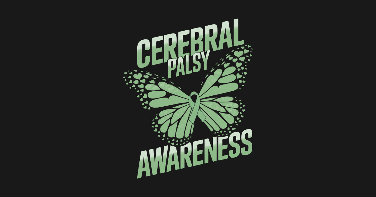Butterfly Cerebral Palsy Awareness CP Green Ribbon Support - Cerebral Palsy Awareness - T-Shirt ...