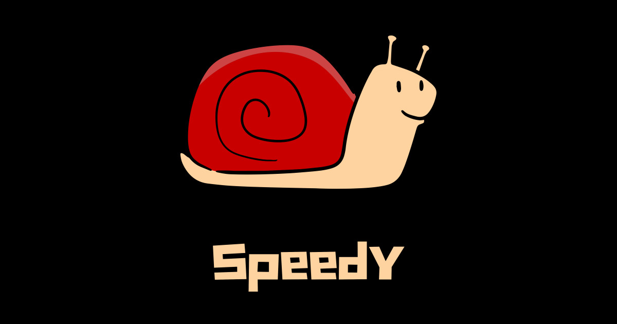 Speedy the Snail - Speedy - Sticker | TeePublic