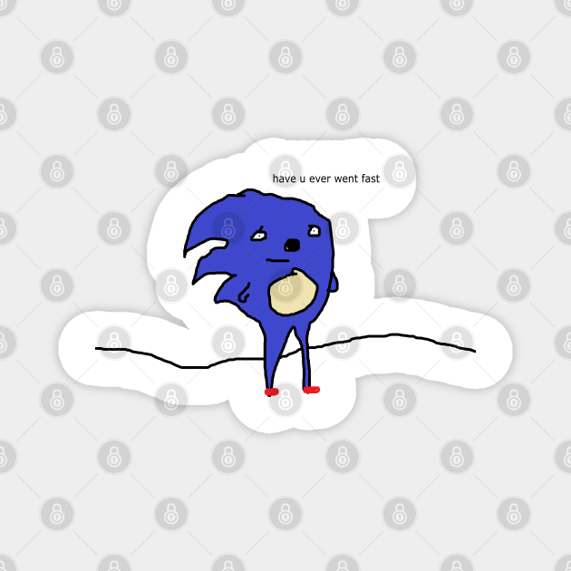 sanic hegehog meme [Sonic Parody] - Sanic - Magnet | TeePublic