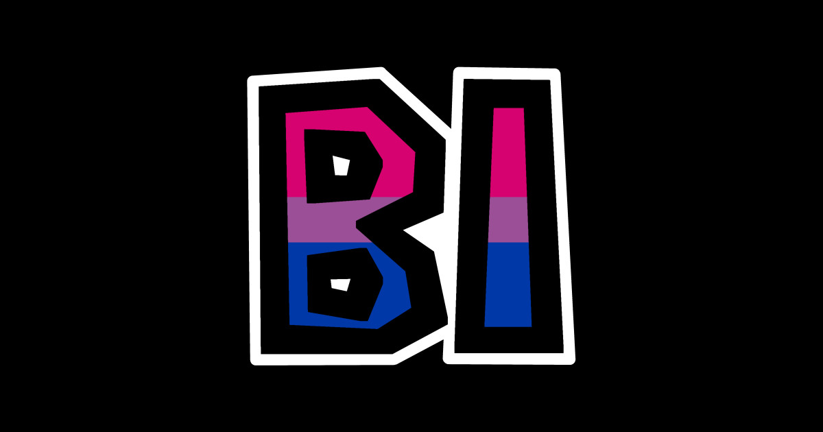 Bi Text - Bisexual Pride Flag Colours - Loud and Proud Sexuality ...