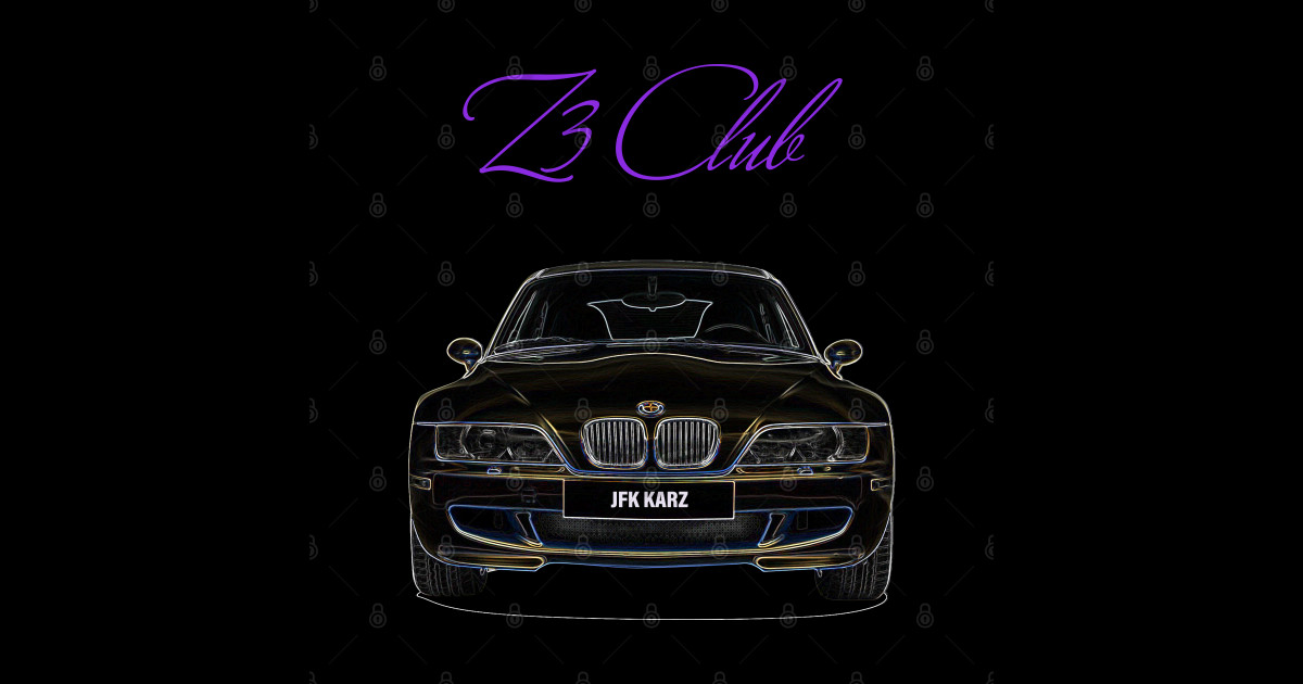 BMW Z3 CLUB FRONT VIEW - Bmw Z3 - Sticker | TeePublic