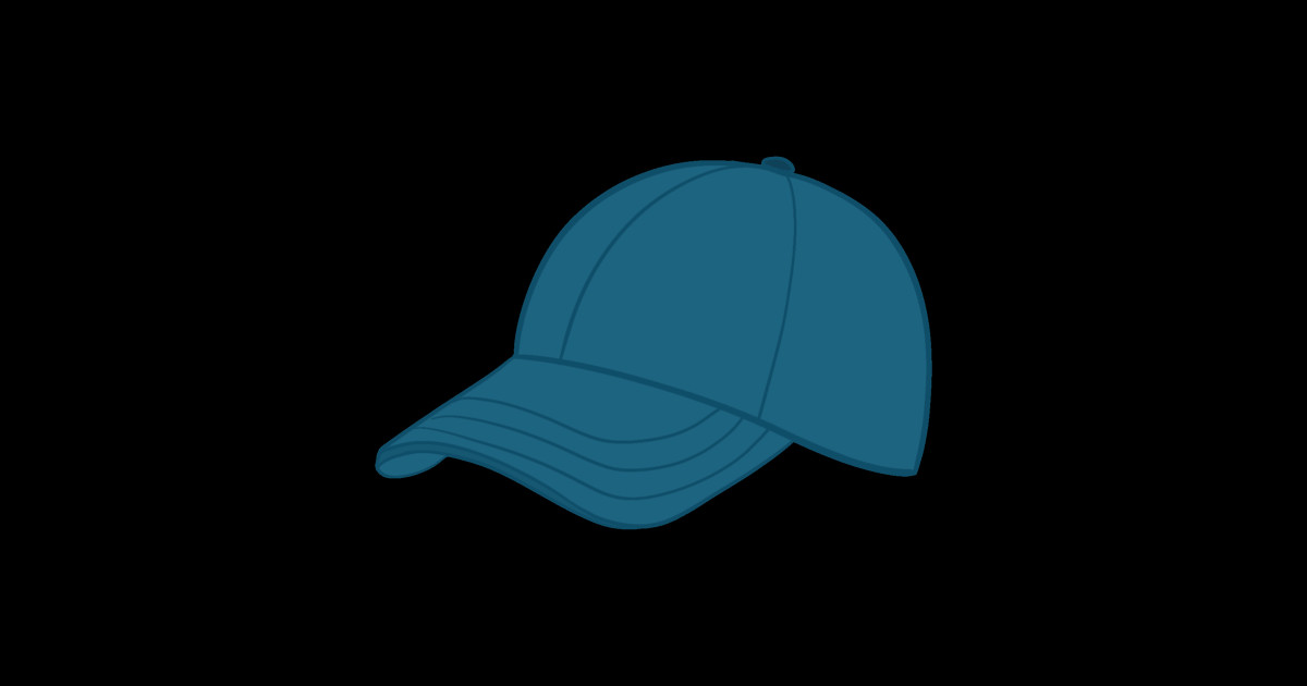 Blue Baseball Cap - Blue Baseball Cap - Sticker | TeePublic