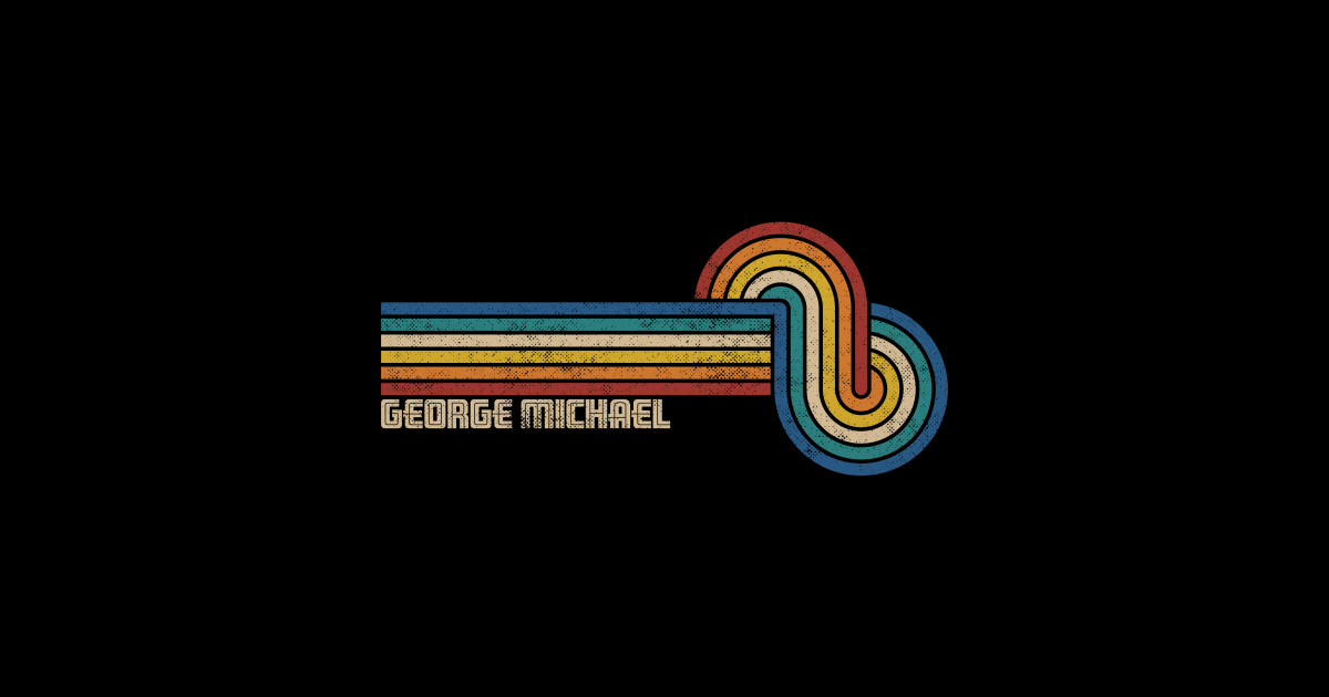 George Michael - vintage line - George Michael - Sticker | TeePublic