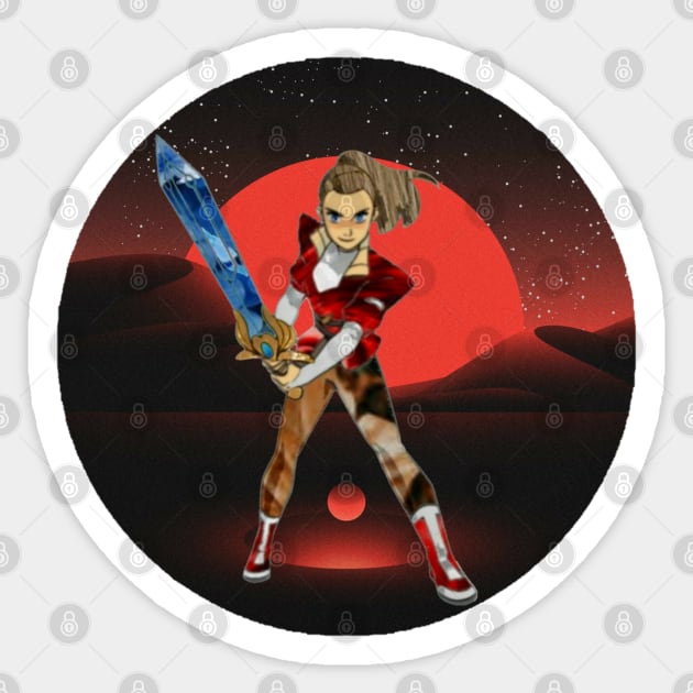 Adora Final She-Ra Fanart Merch Princess - Adora - Sticker | TeePublic