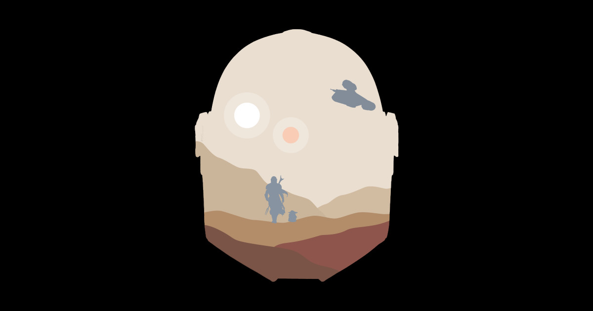 Boho Galactic Mercenary - Mandalorian - Sticker | TeePublic