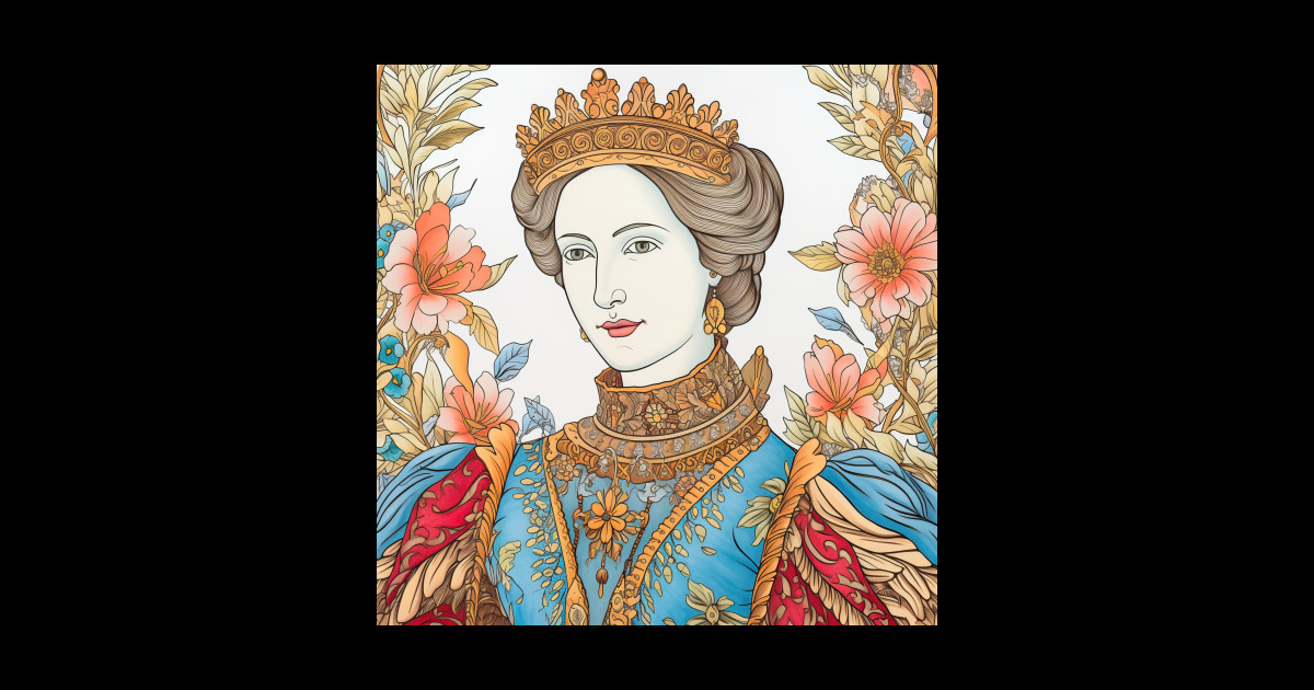 Catherine the Great - Art Nouveau - Sticker | TeePublic