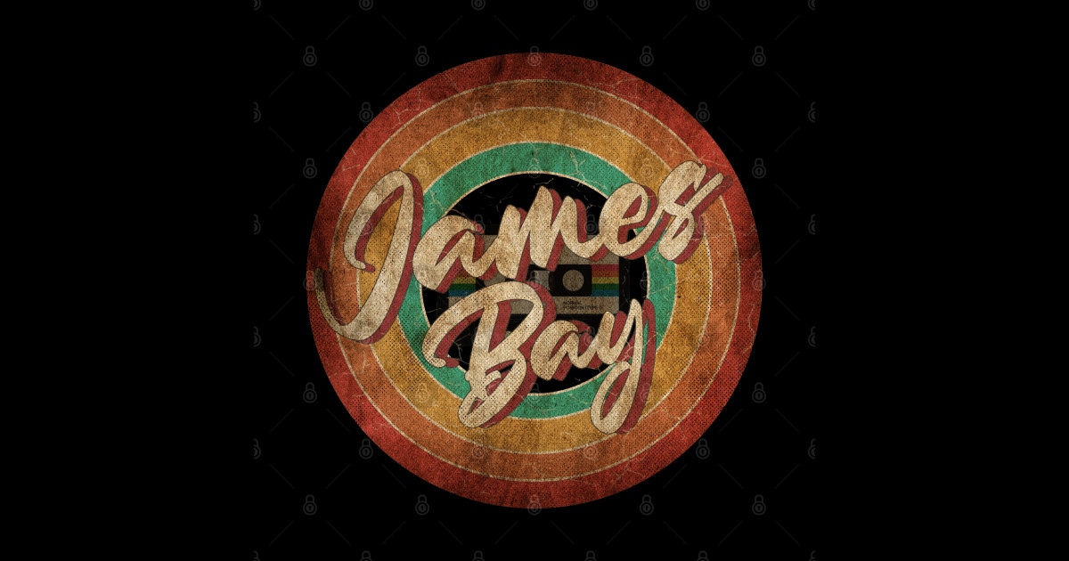 James Bay Vintage Circle Art - James Bay - Sticker | TeePublic