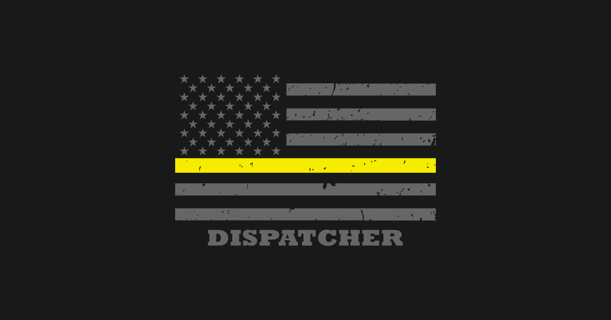 Dispatcher 911 Thin Gold Line Flag - 911 Dispatcher Gift - Kids T-Shirt ...