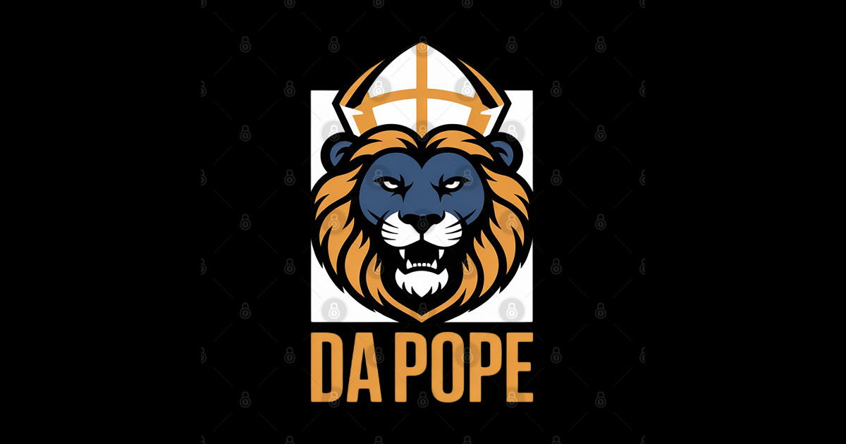 Da Pope Pope Leo XIV Lion Face Wearing a Papal Tiara - Da Pope Pope Leo ...