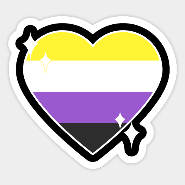 Kawaii Pride Collection - Non-Binary - Nonbinary Pride - Sticker ...