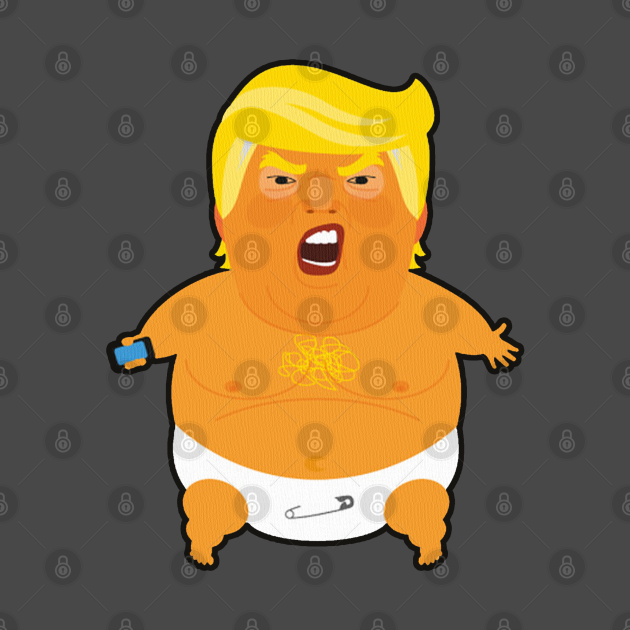 Trump Baby - Trump - Pin | TeePublic