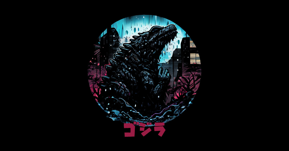 Godzilla Attack !!! - Godzilla - Sticker | TeePublic