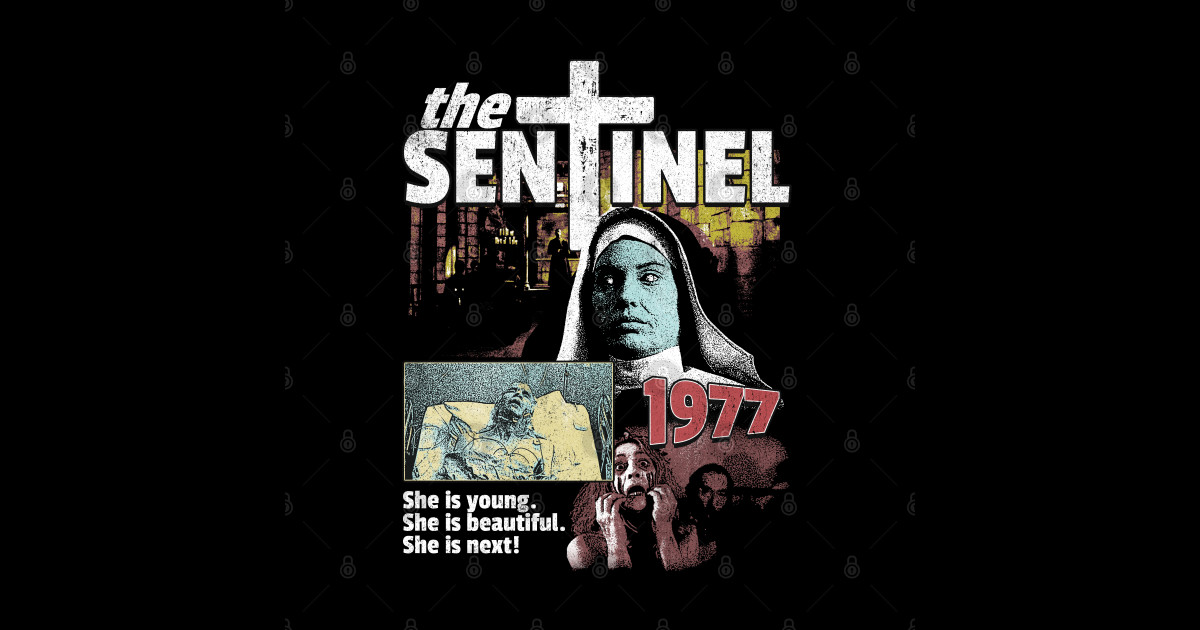 the Sentinel 1977 Classic Horror Movie - The Sentinel - Sticker | TeePublic