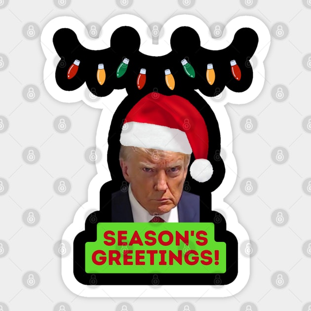 Donald Trump Christmas - Donald Trump Christmas - Sticker | TeePublic