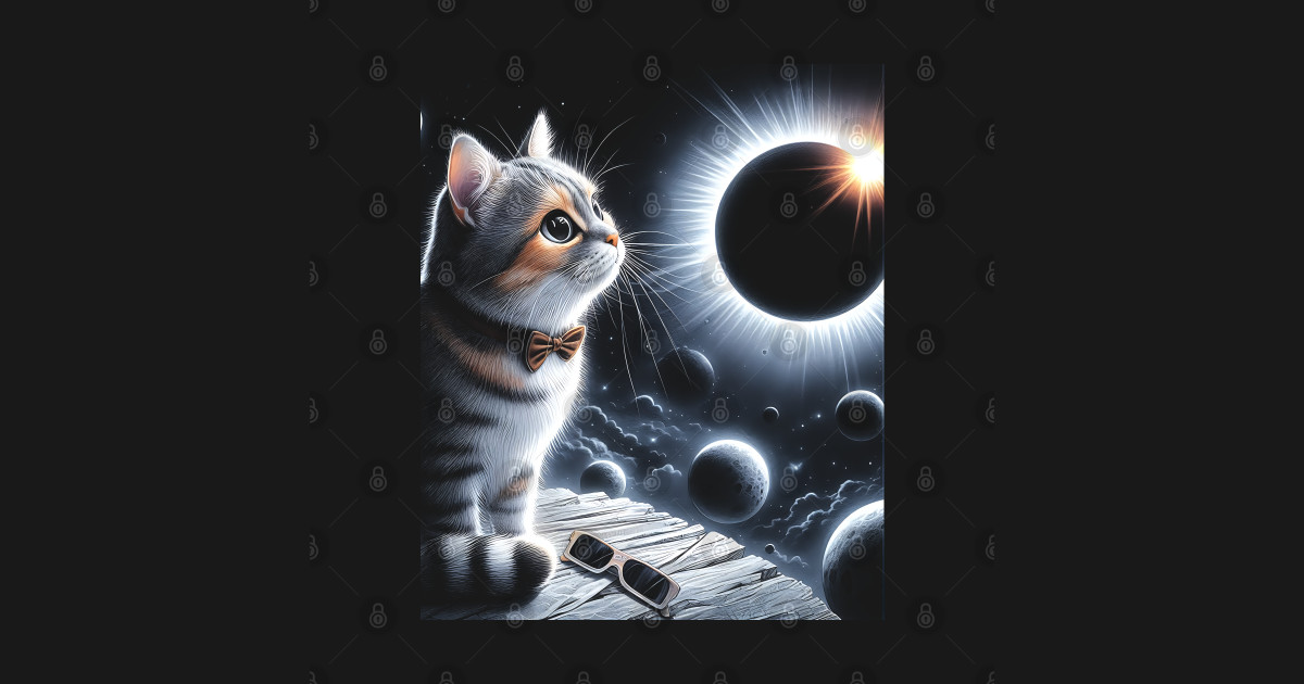 2024 Total Solar Eclipse Cat Watching Total Solar Eclipse - Cat 2024 ...