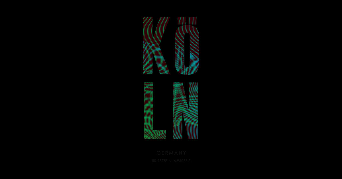 Cologne City typography - Cologne - Sticker | TeePublic