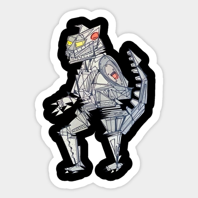 Mechagodzilla by Pollux - Mechagodzilla - Sticker | TeePublic