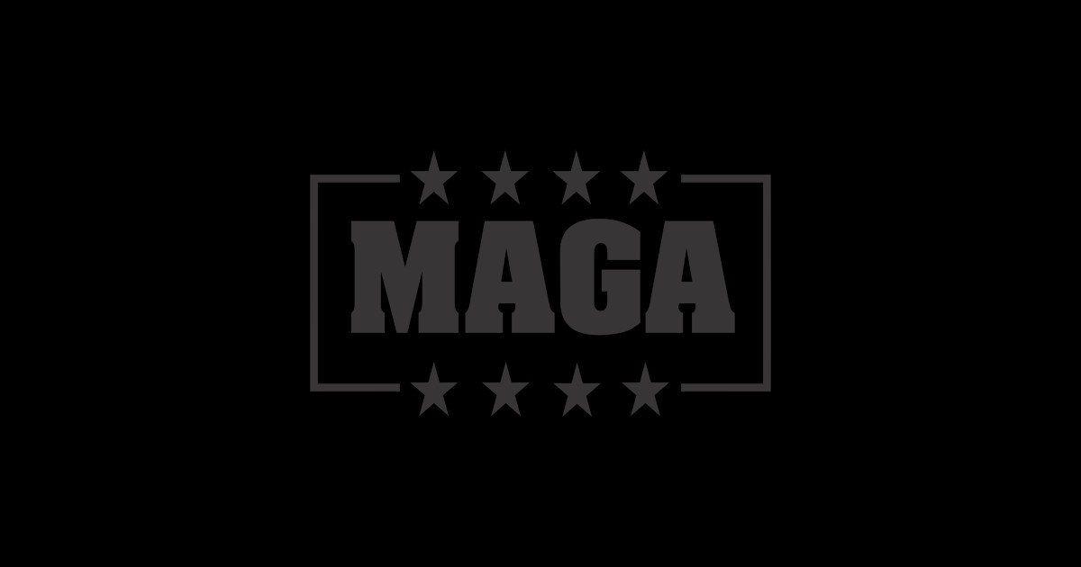 MAGA BLACK - Maga Take America Back Trump Wins Mega - Sticker | TeePublic