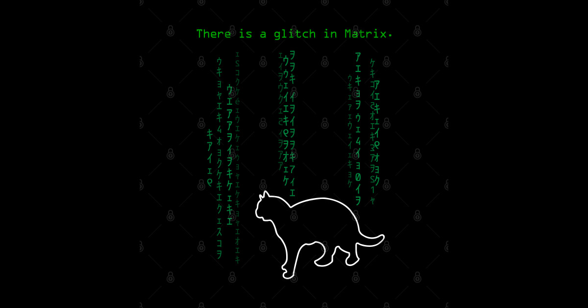 A glitch in matrix - Matrix - Sticker | TeePublic