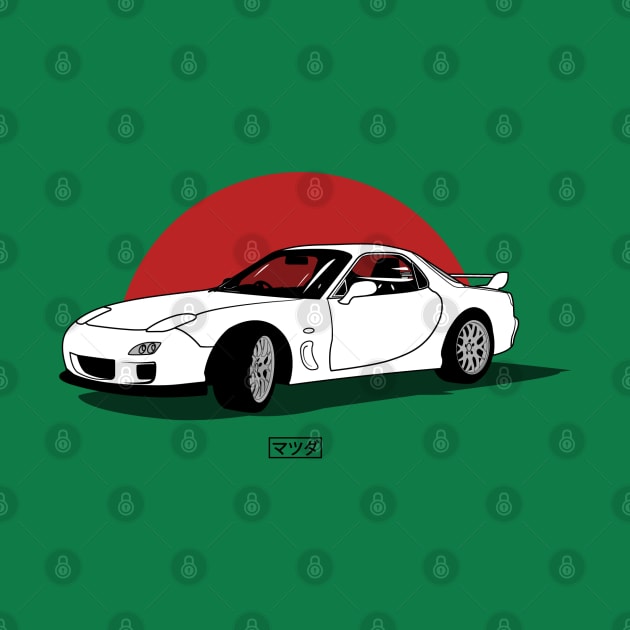 Mazda rx7 Spirit-R - Jdm Car - T-Shirt | TeePublic