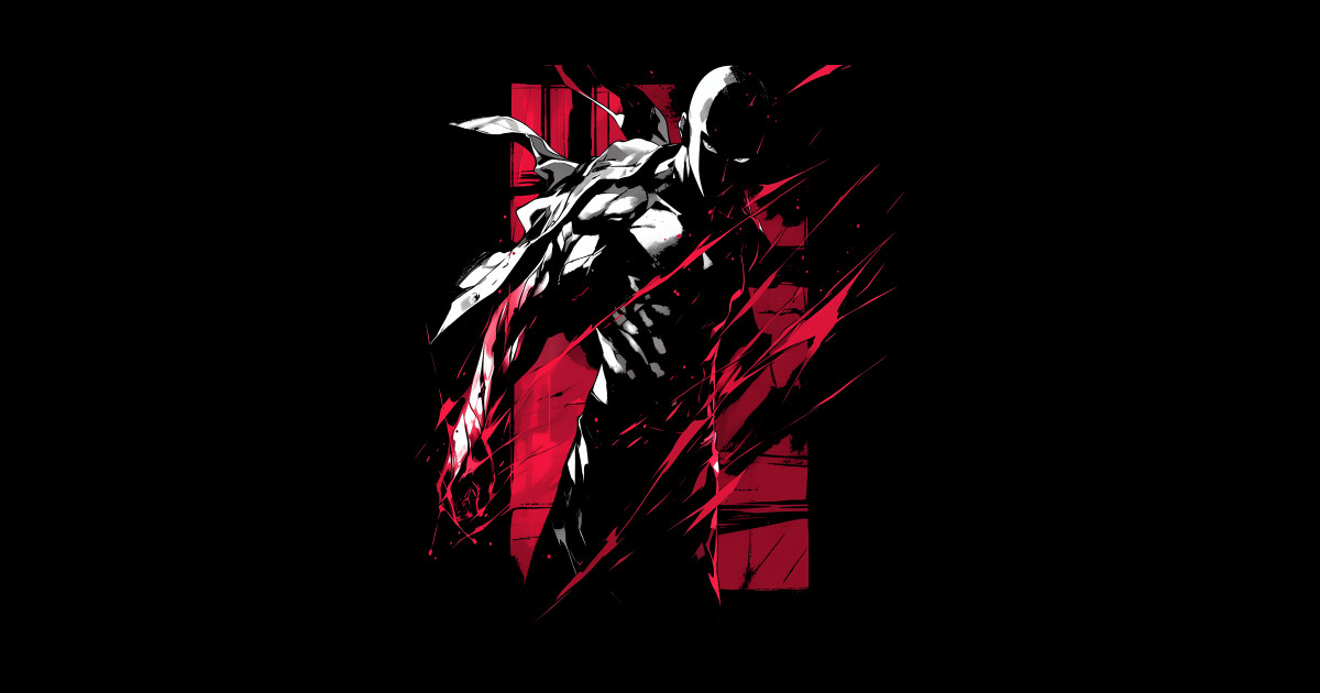 saitama_anime_one_punch_man - Saitama - Sticker | TeePublic