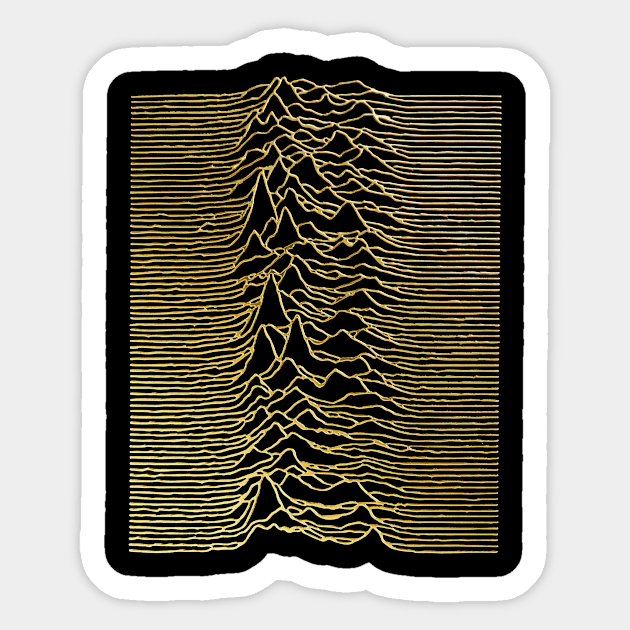 Joy Division // Gold Edition - Joy Division - Sticker | TeePublic