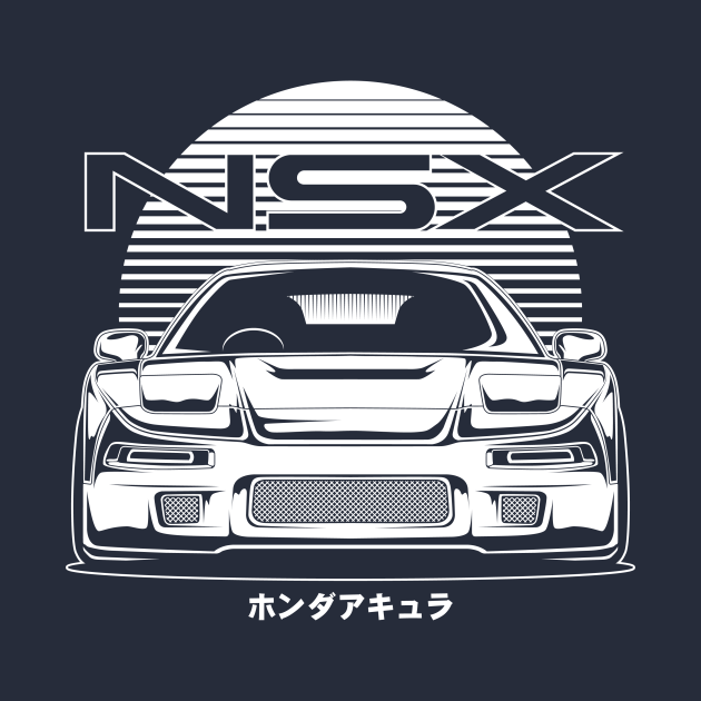 Acura Honda NSX (White Print) - Honda Nsx - T-Shirt | TeePublic