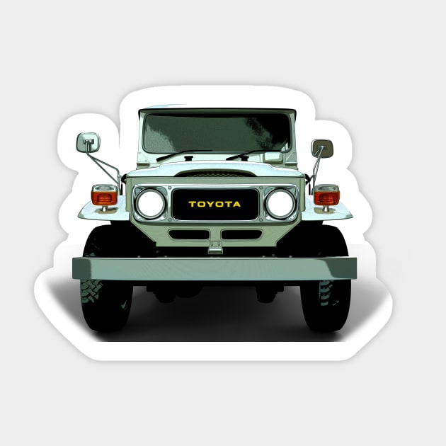 FJ40 - Grill - Toyota Fj40 Landcruiser - Sticker | TeePublic