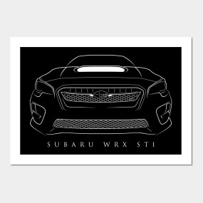 Subaru WRX STI - Stencil - Subaru - T-Shirt | TeePublic