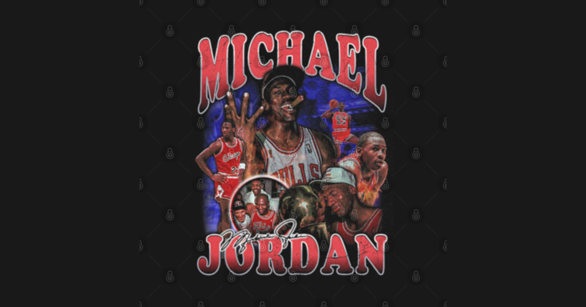 Michael Jordan Retro Vintage - Michael Jordan - T-Shirt | TeePublic