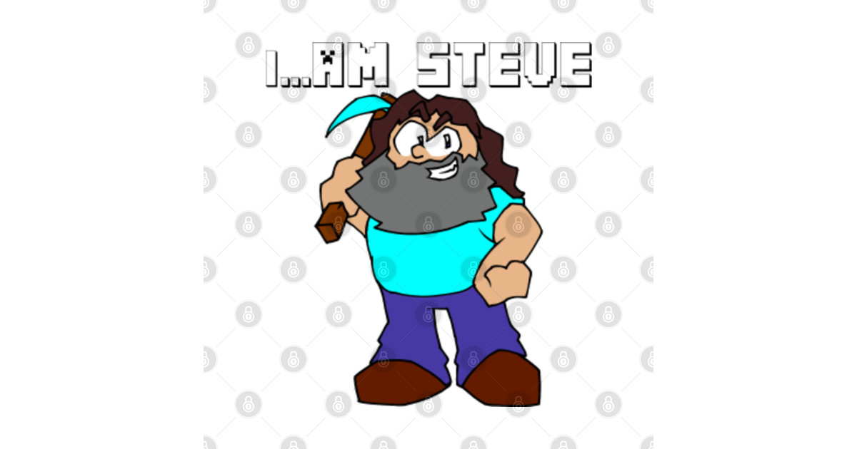 I Am Steve Chicken Jockey Minecraft - I Am Steve - T-Shirt | TeePublic