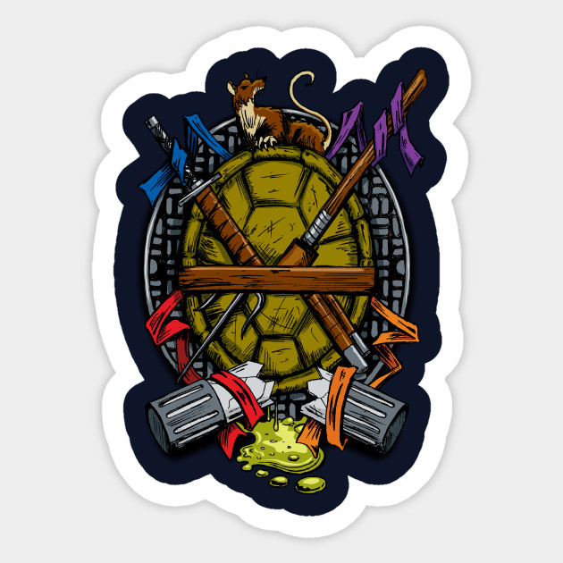 Turtle Family Crest - Ninja Turtles - Sticker | TeePublic