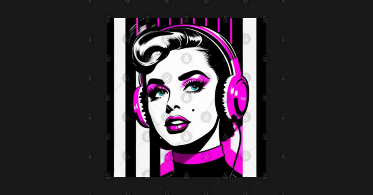 Hot Pink Headphones Vintage Lucy Hot Pink T Shirt Teepublic