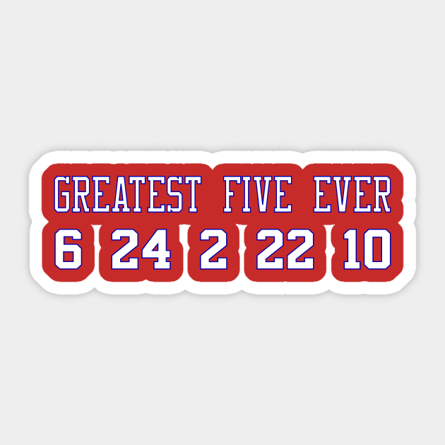 1983 76ers with the greatest five ever - Philadelphia Sixers - Sticker ...