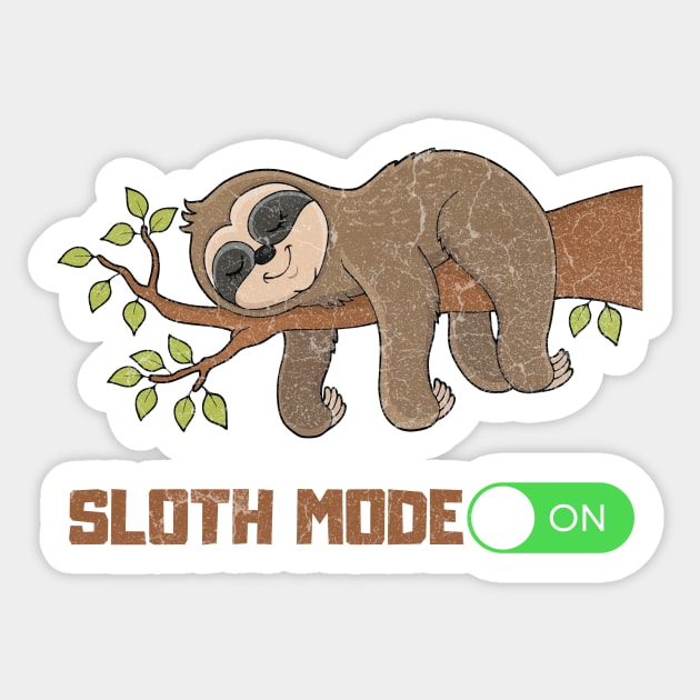 sloth being lazy