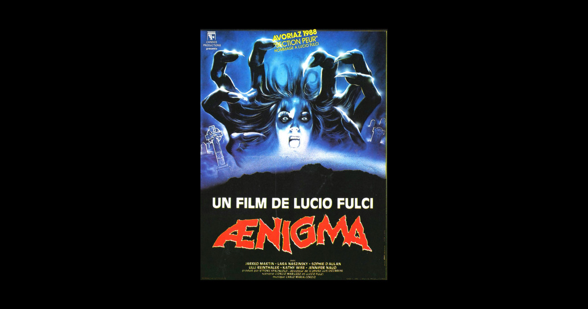 Classic Horror Movie Poster - Aenigma - Lucio Fulci - Sticker | TeePublic