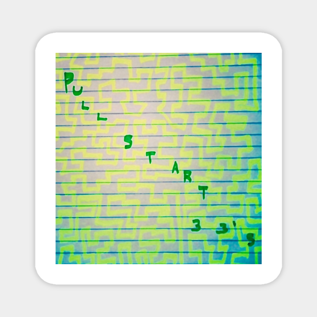 Pull Start 33's - Rock And Roll Music - Magnet | TeePublic