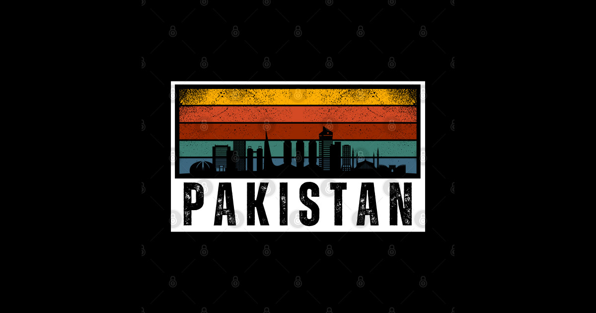 retro pakistan - Retro Pakistan - Sticker | TeePublic