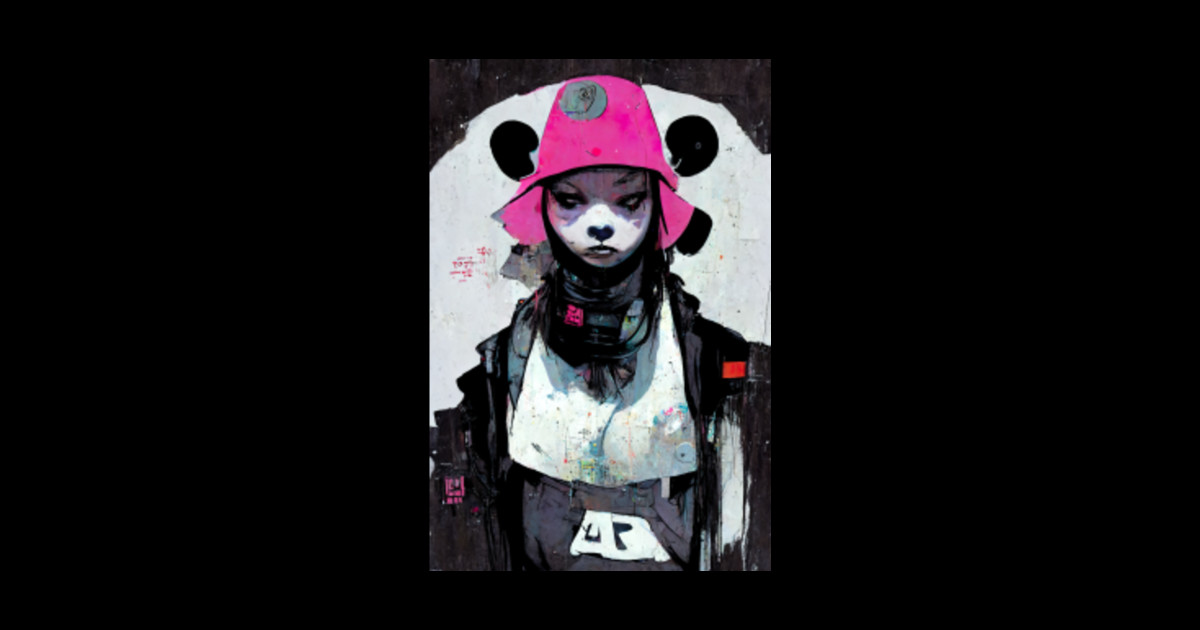 panda girl - Panda Girl - Posters and Art Prints | TeePublic