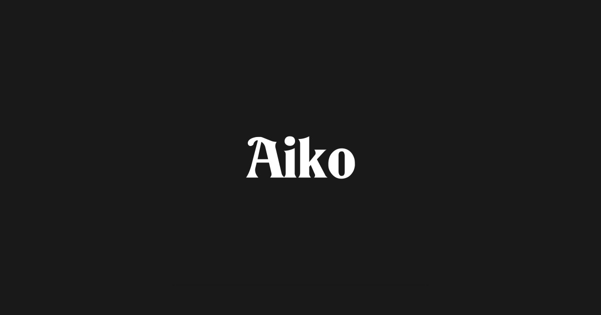 Name Aiko Deneane Font White - Aiko - T-Shirt | TeePublic