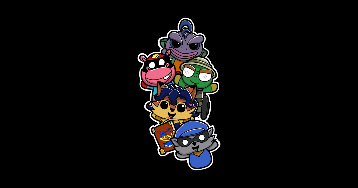 Sly Cooper cute - Sly Cooper - Sticker | TeePublic