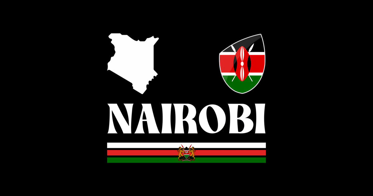 Nairobi Kenya Flag Nairobi Kenya Nairobi - Nairobi Kenya Flag - Sticker ...