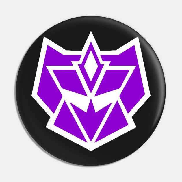 G2 Decepticon (White Border) - Transformers - Pin | TeePublic